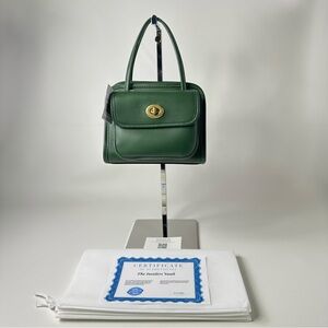 Coach | Bags | Coach Womens Safari Mini Tote Glovetanned Leather Green ...